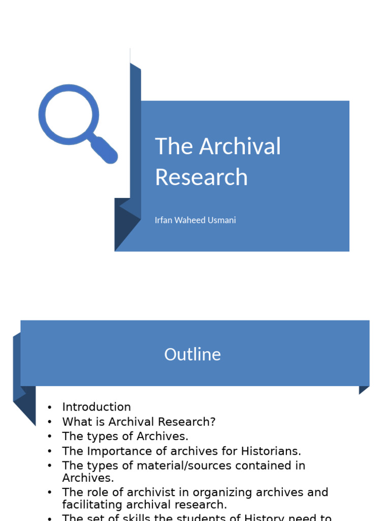 The Archival Research | PDF | Archive
