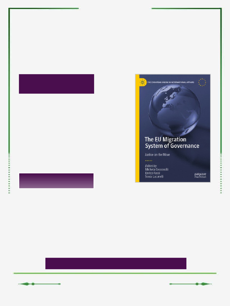 The EU Migration System of Governance: Justice on the Move Michela ...