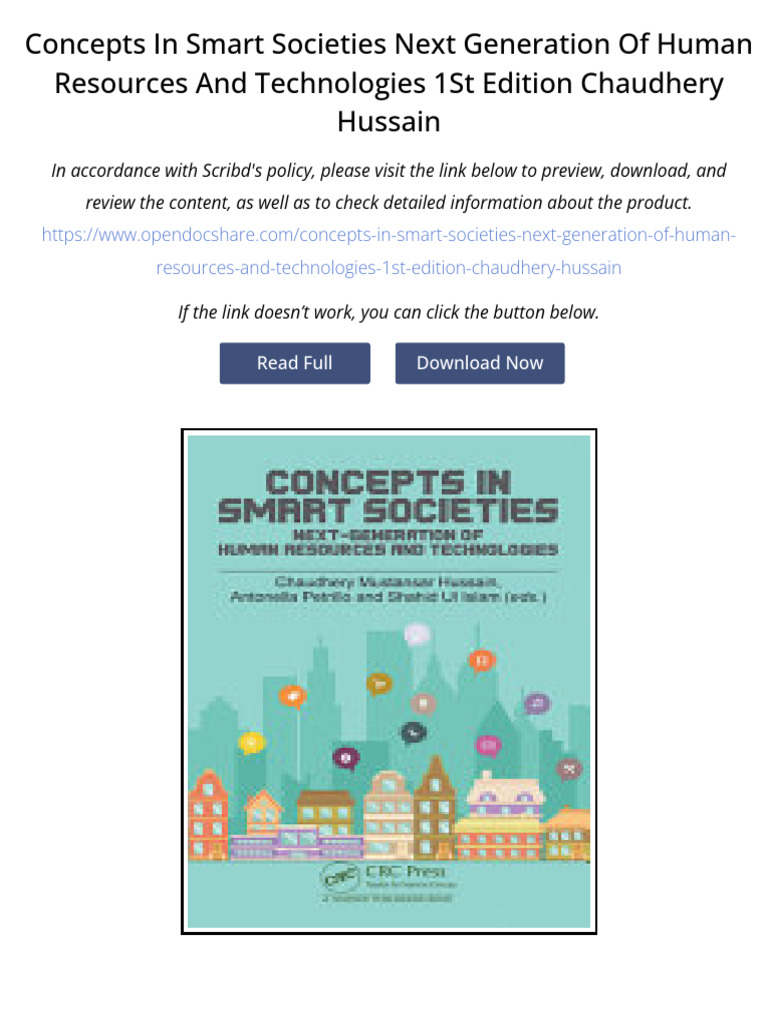 Concepts in Smart Societies Next Generation of Human Resources and ...