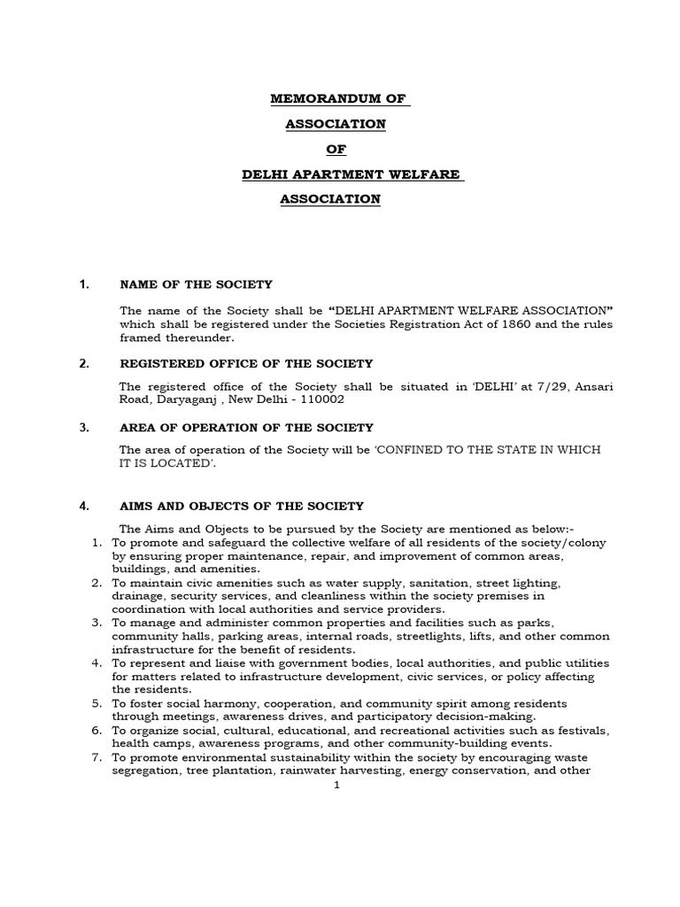 Draft MOA Society | PDF | Audit | Banks