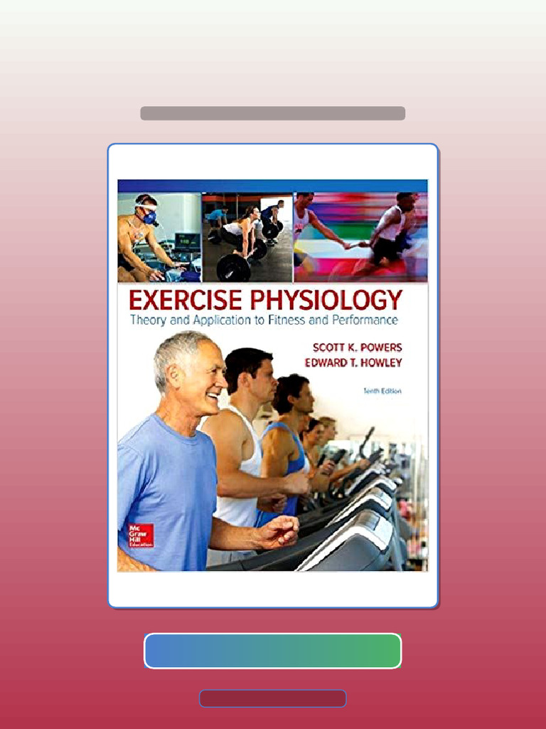Test Bank for ETextbook PDF for Exercise Physiology Theory and ...