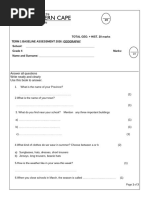 Grade 5 History Term 2 Exam Paper | PDF