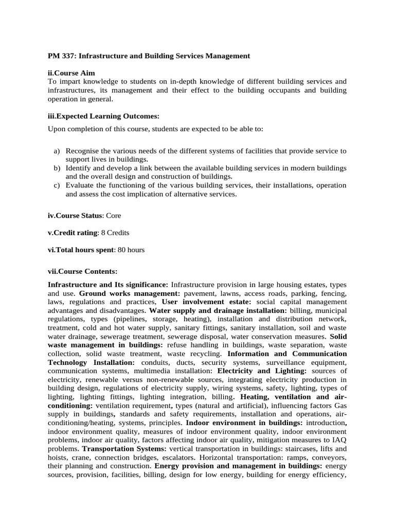 PM 337 | PDF | Waste | Infrastructure