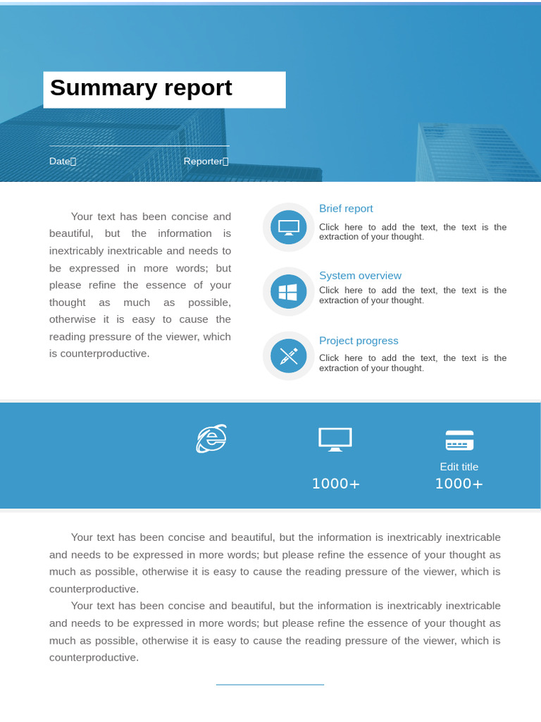 Summary Report of Recent Work-WPS Office | PDF