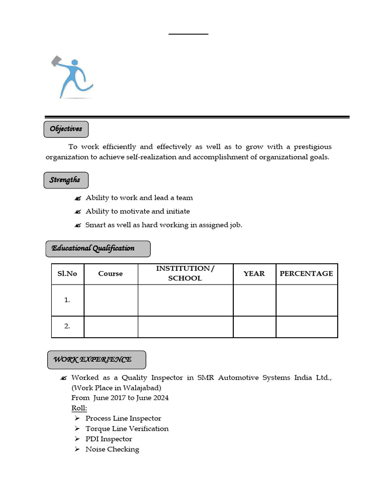 p.bharath Resume New 3 | PDF