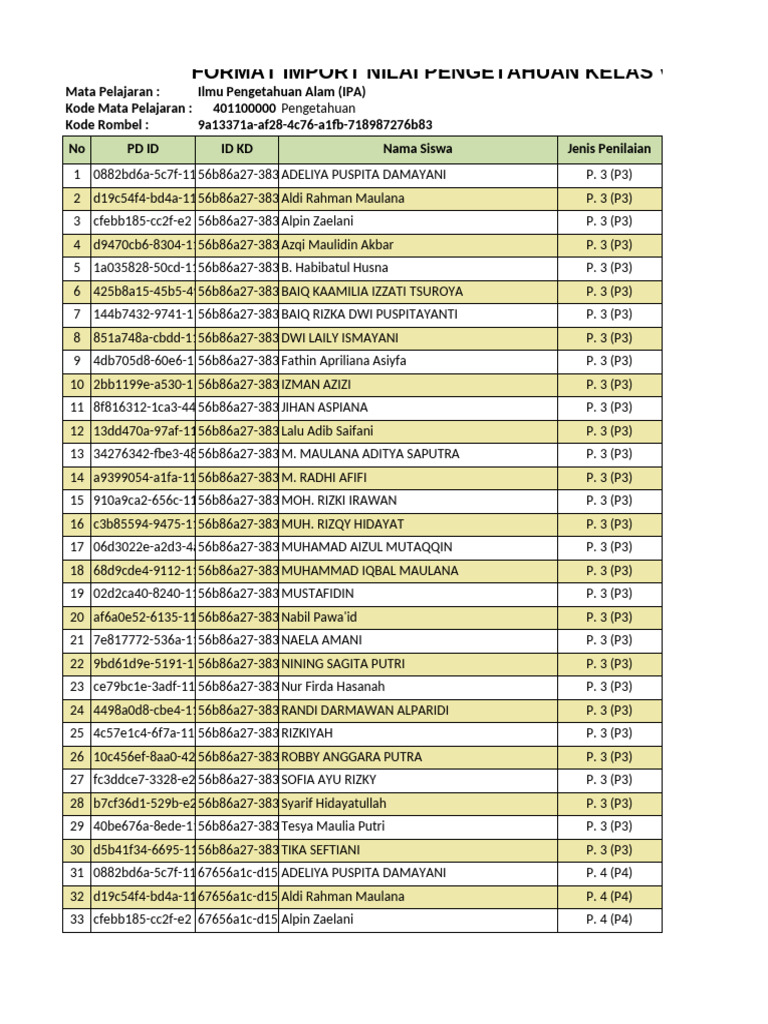 F KD Peng Ilmu Pengetahuan Alam (IPA) VIII-4 | PDF