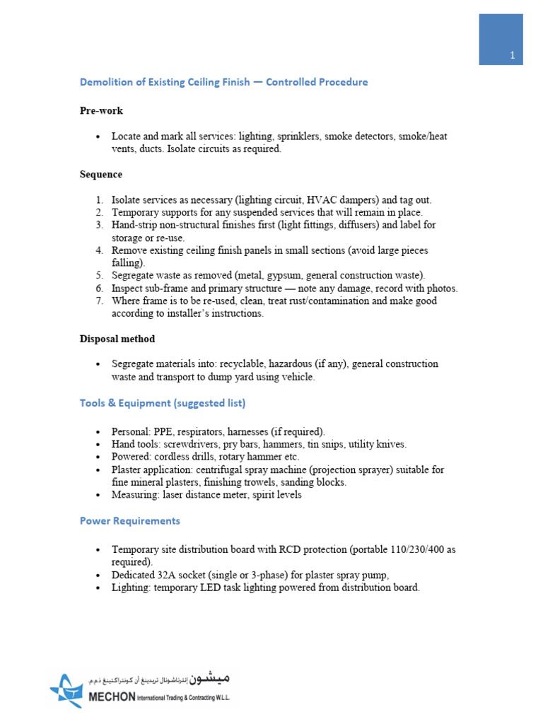 QRAIL-Mock Up Approval-Detailed Method | PDF | Plaster | Materials