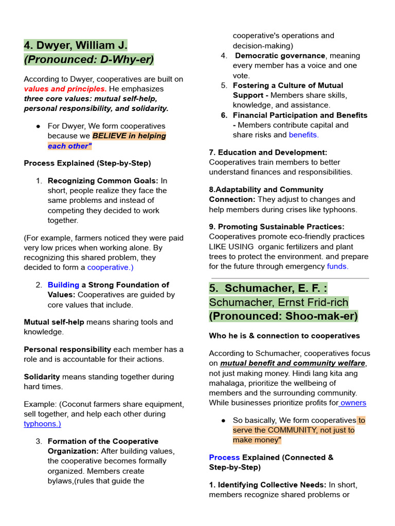 Principles of Cooperative Formation | PDF | Cooperative | Governance