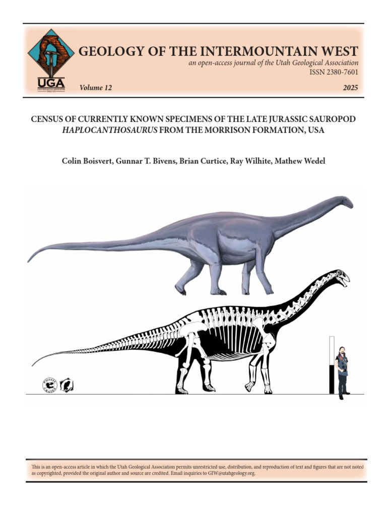 Boisvert, Et Al. 2025 Haplocanthosaurus Census | PDF | Vertebra ...
