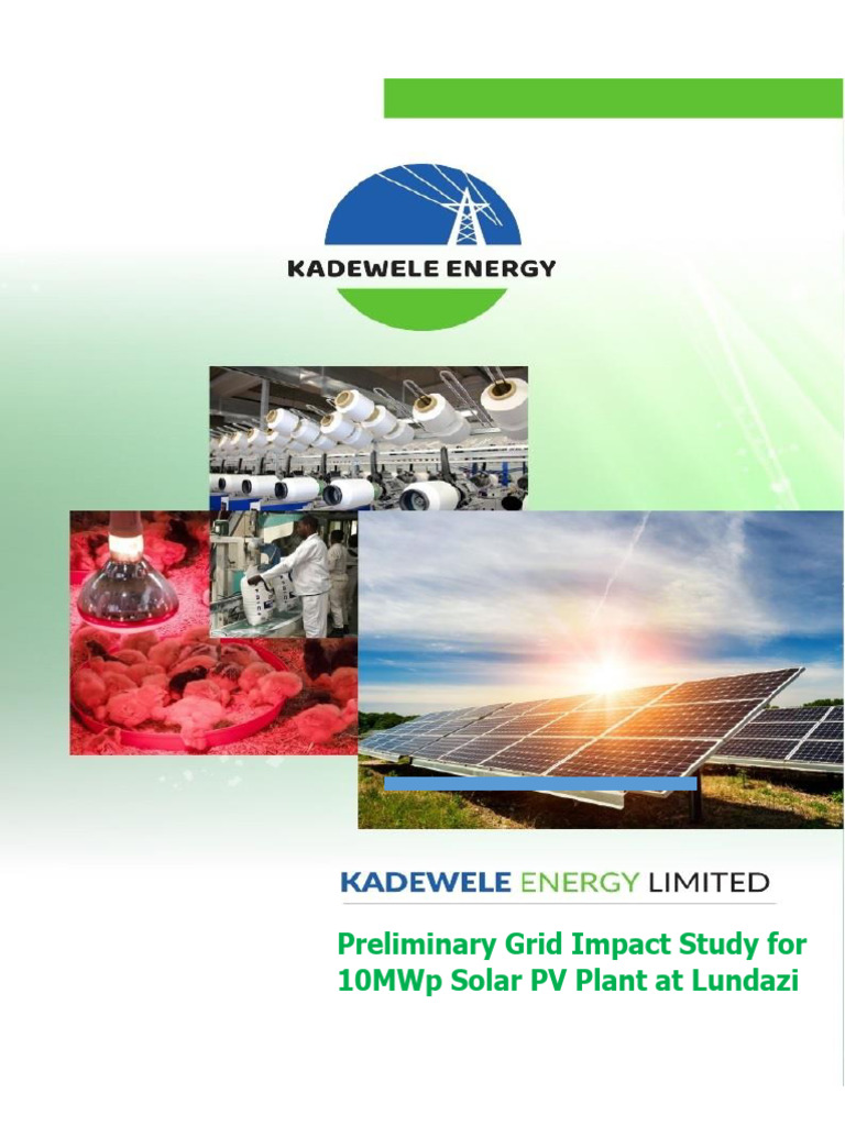 Grid Connection Study for 10MW Kadewele Solar Project_FINAL | PDF ...