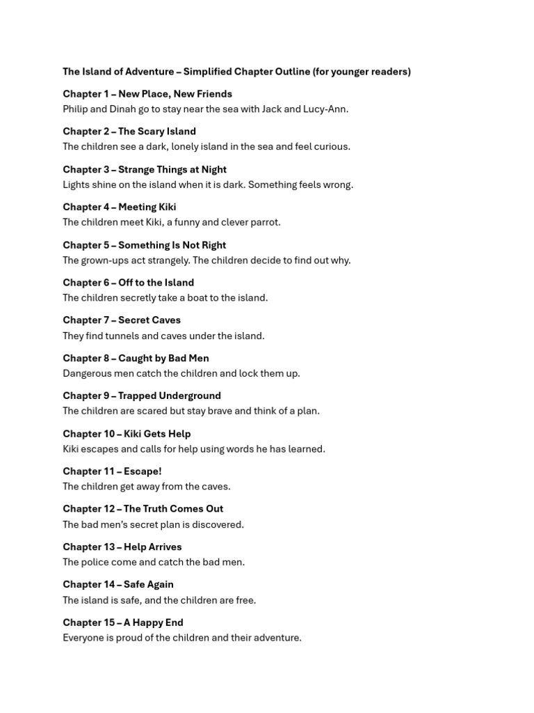 The Island of Adventure | PDF