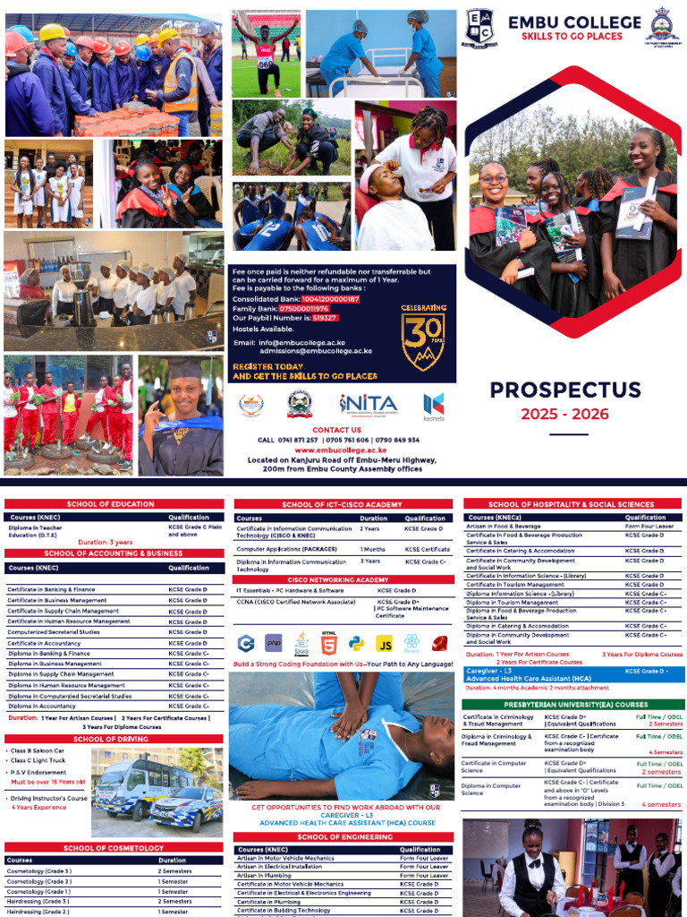 Updated Embu College Flier | PDF