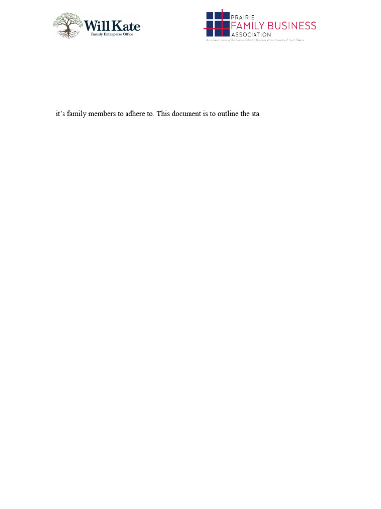 Family Business Constitution Template | PDF | Leadership | Business