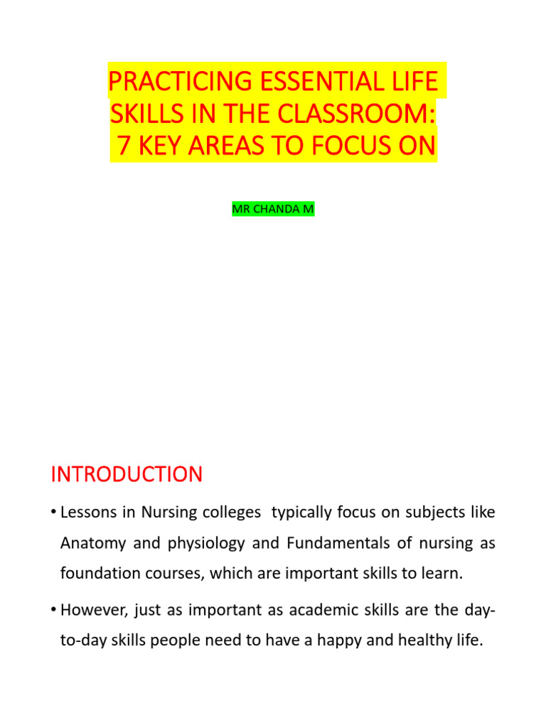 Essential Life Skills for Students | PDF | Critical Thinking | Social ...