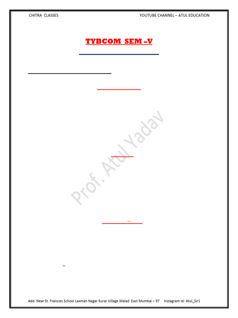 TYBCOM- V Imp Question Finance | PDF | Balance Sheet | Financial Accounting