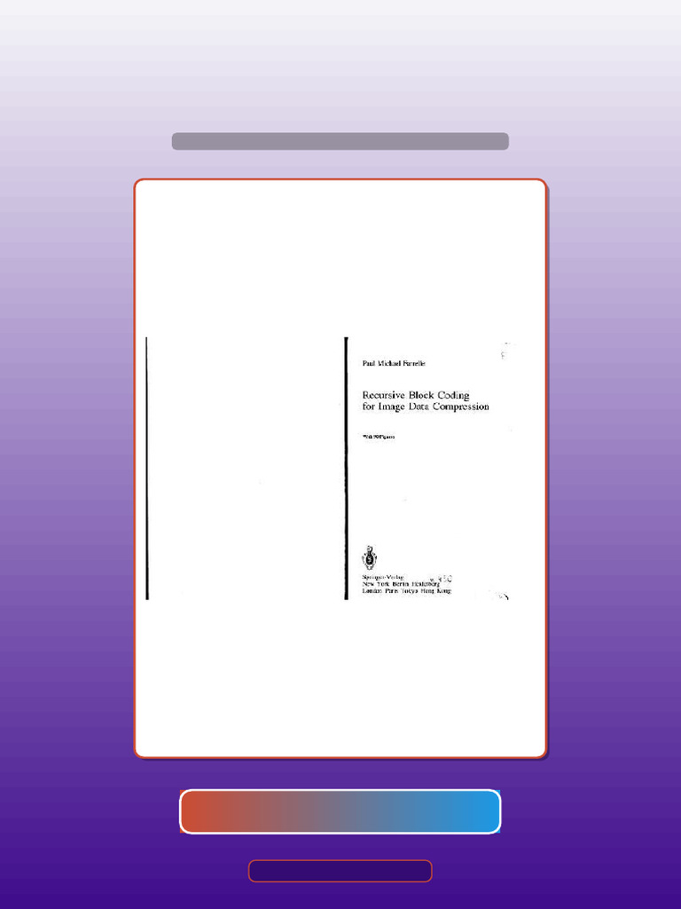 Test Bank for Recursive Block Coding for Image Data Compression | PDF ...