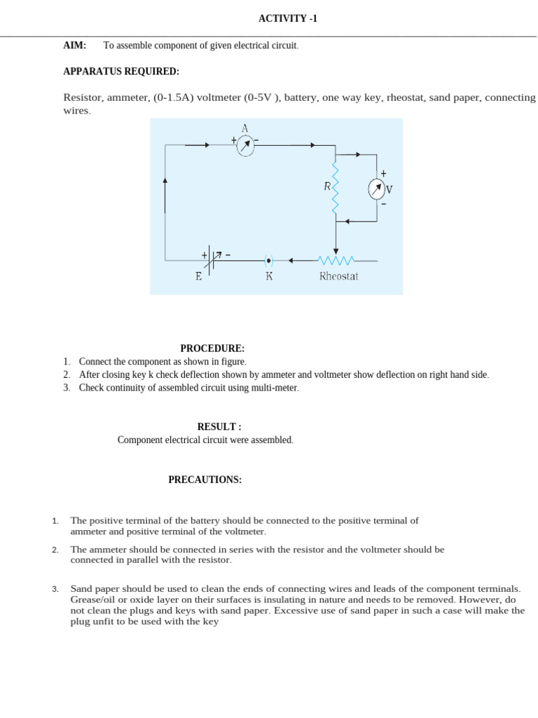 Electrical Circuit Assembly and Analysis | PDF | Inductor | Electrical ...