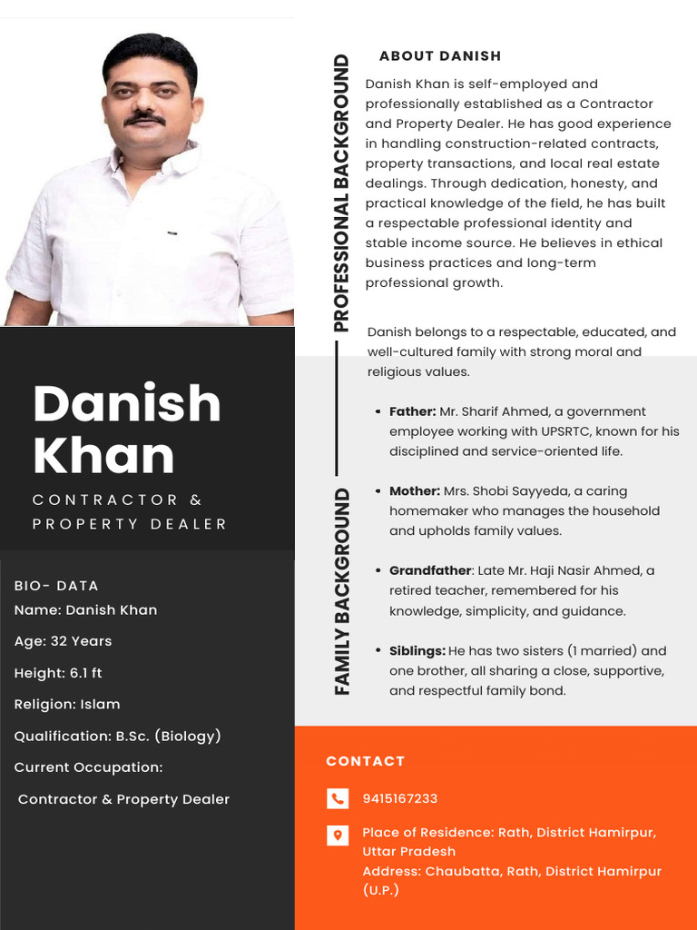 Danish Khan Bio-Data.pdf | PDF