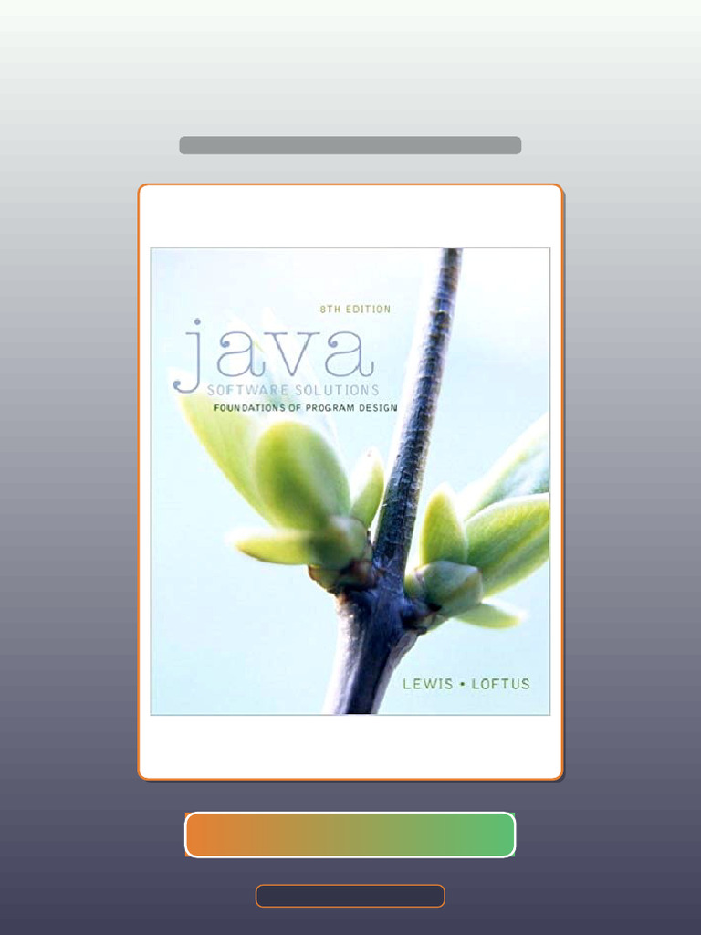Test Bank for Java Software 8th Edition by John Lewis | PDF ...