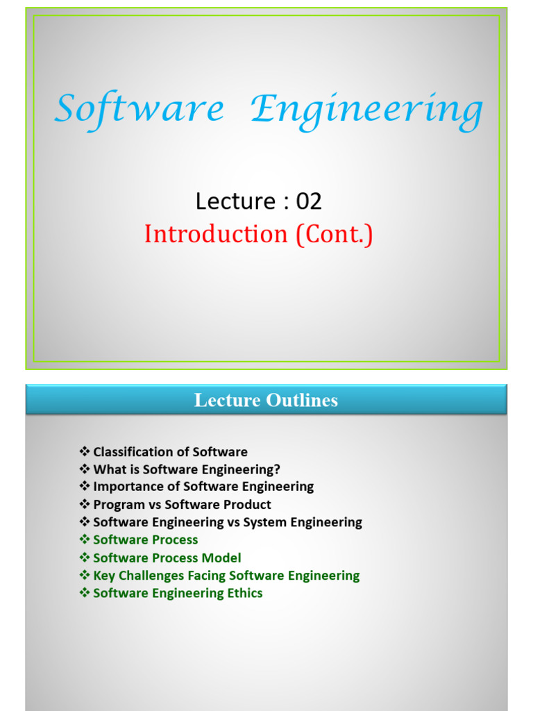 Overview of Software Engineering Principles | PDF | Software ...