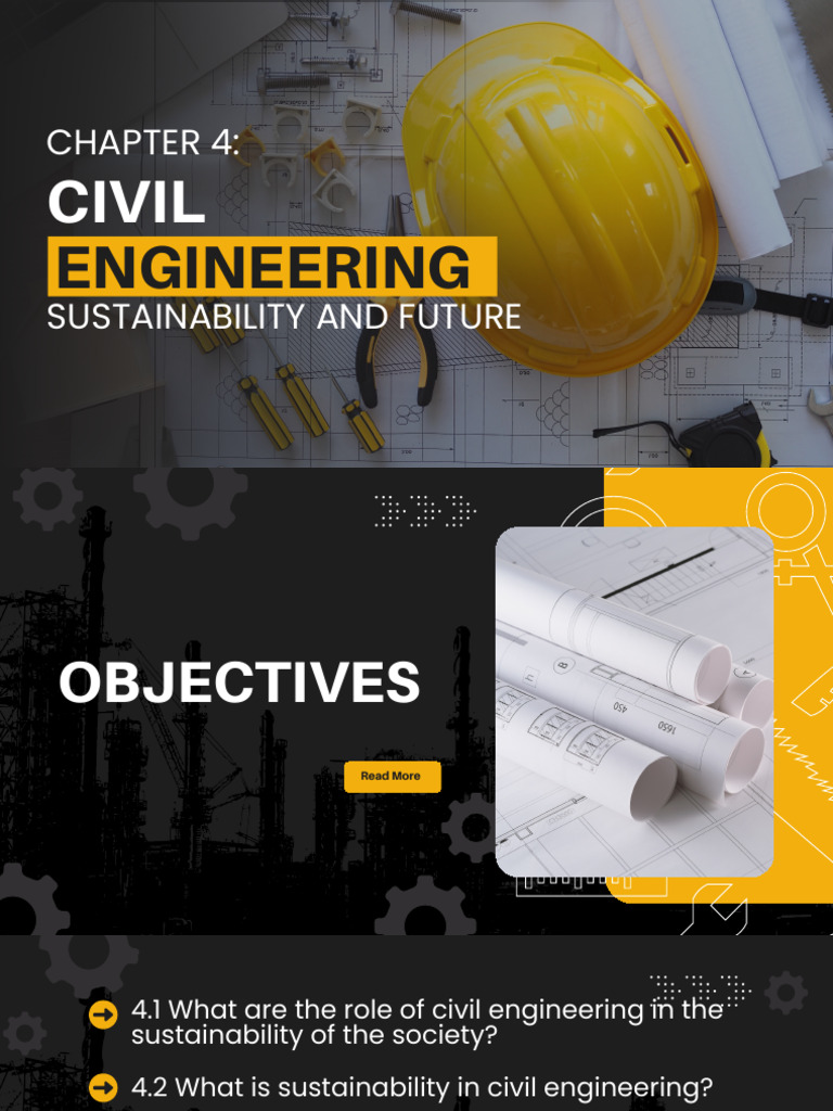 Yellow and Black Clean Modern Civil Engineering Project Proposal ...