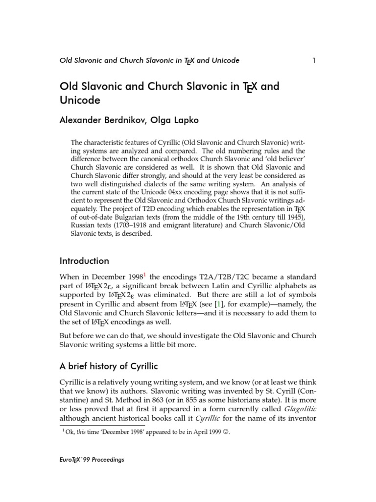 Old Church Slavonic | PDF | Greek Alphabet | Letter Case