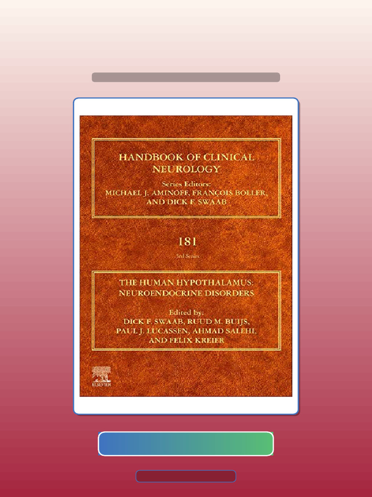 Test Bank for the Human Hypothalamus Neuroendocrine Disorders | PDF