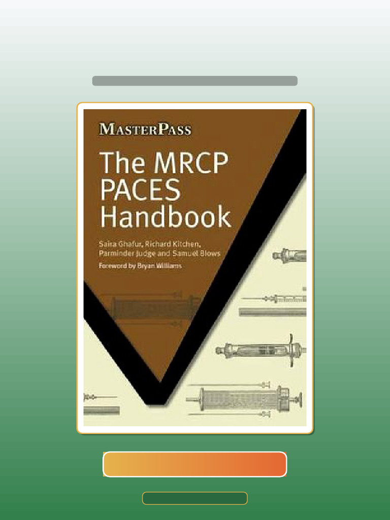 Test Bank for the MRCP PACES Handbook MasterPass | PDF | Neuroscience ...