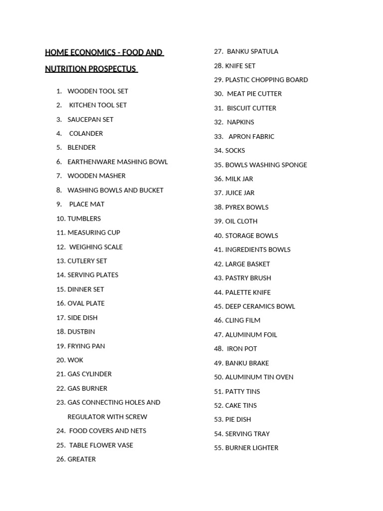 Home Economics-WPS Office | PDF