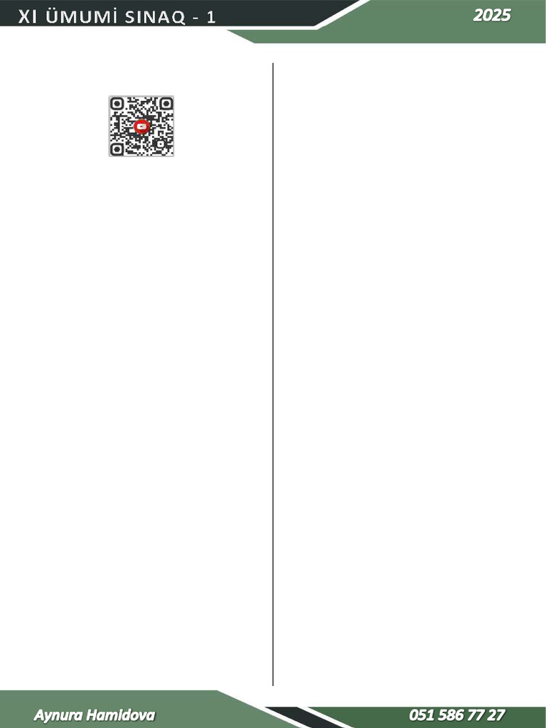 Ingilis-dili 11 Sinif Ümumi Sinaqlar - 1_20250224_103914 | PDF | Cats ...