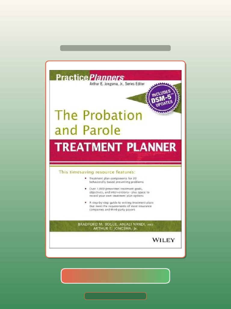 Test Bank for the Probation and Parole Treatment Planner With DSM 5 ...