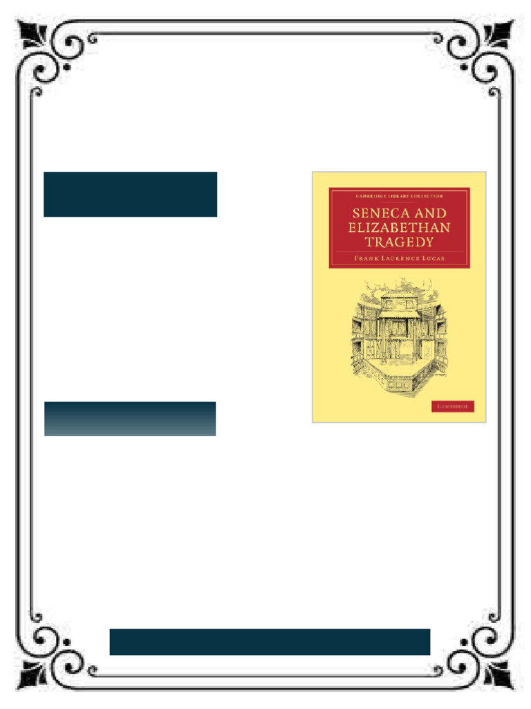 Seneca and Elizabethan Tragedy 1st Edition Frank Laurence Lucas ebook ...