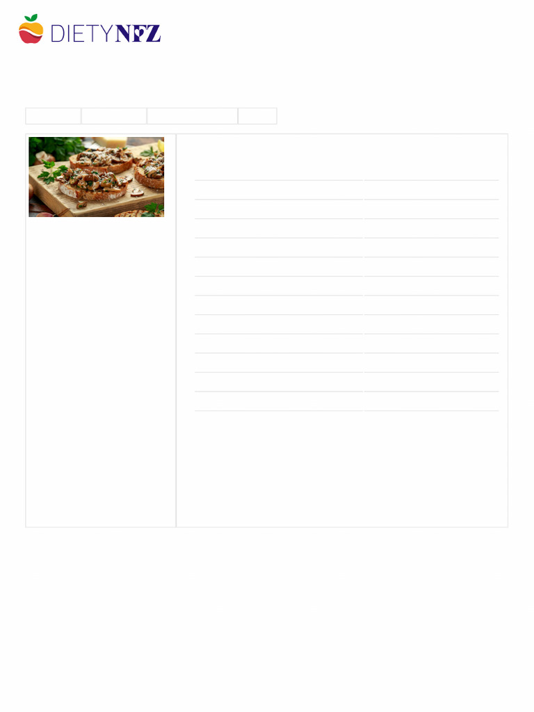 Diety NFZ Przepisy | PDF