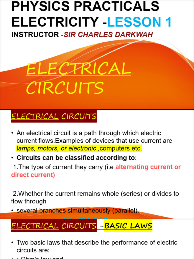 Understanding Electrical Circuits Basics | PDF | Inductor | Voltage