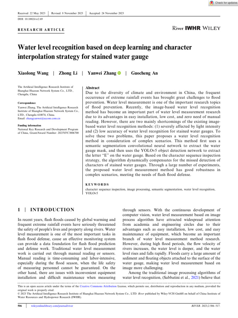 Deep Learning for Stained Water Gauge Recognition | PDF | Image ...