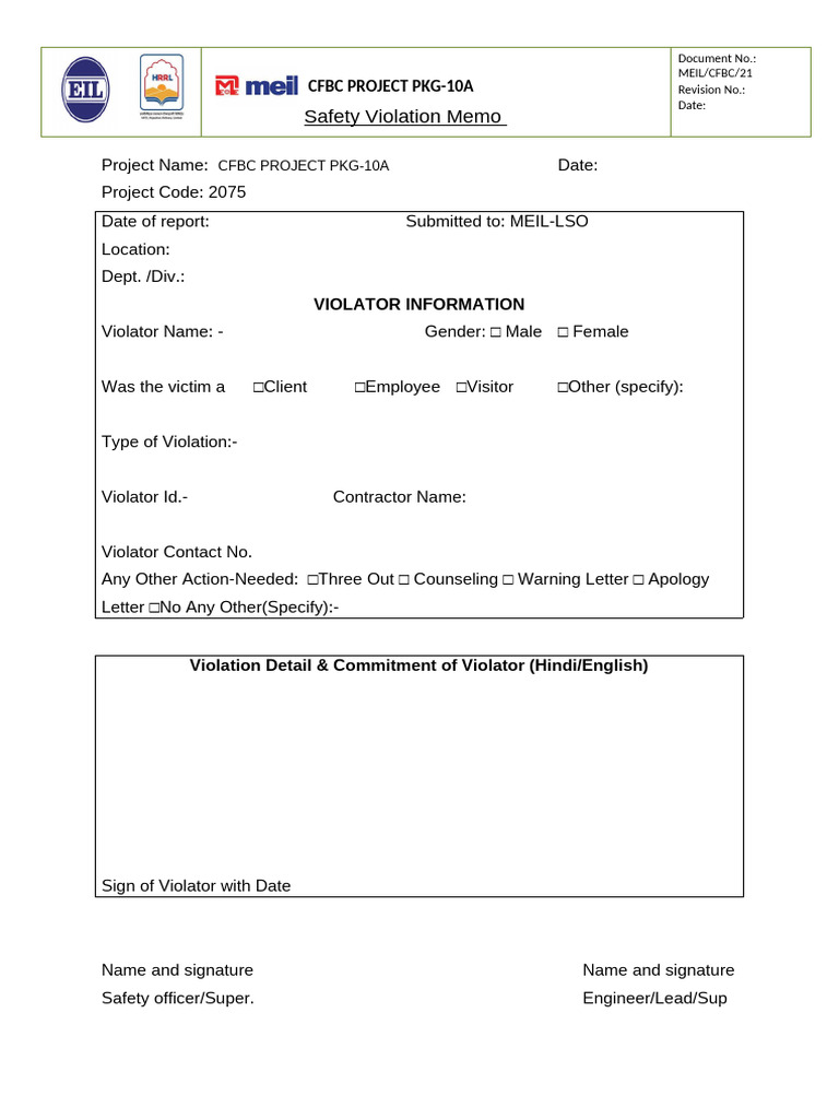 21 Violation Memo | PDF