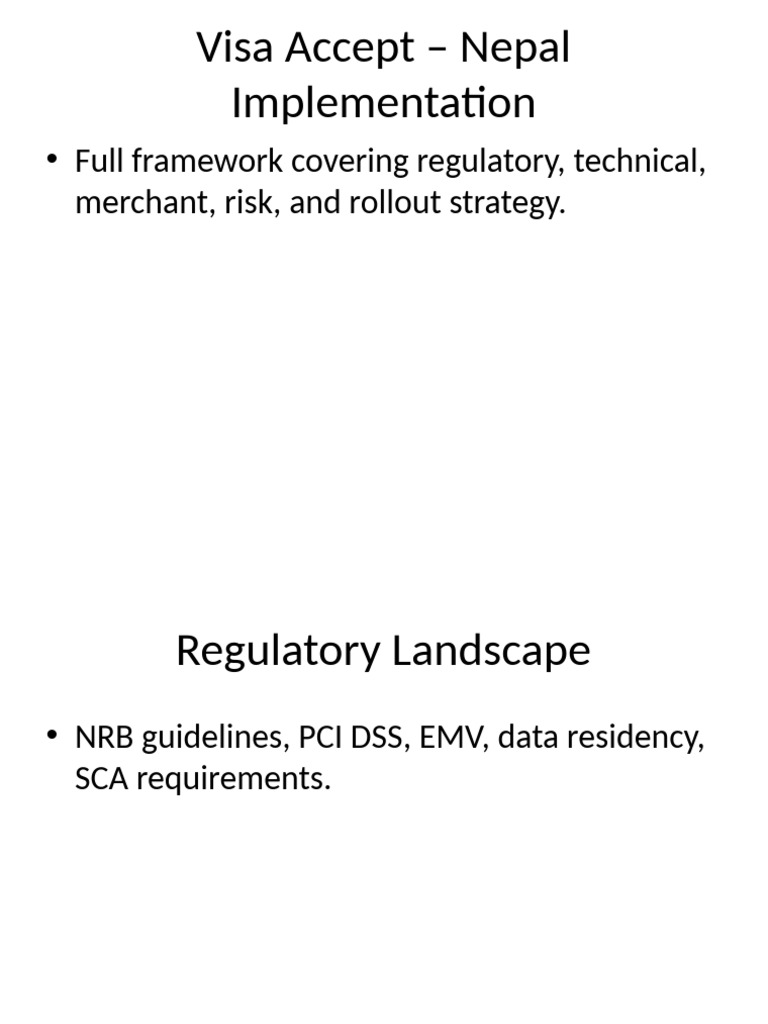 Visa Implementation Strategy for Nepal | PDF