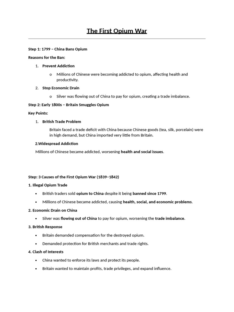 1st Opium War | PDF | Opium | China