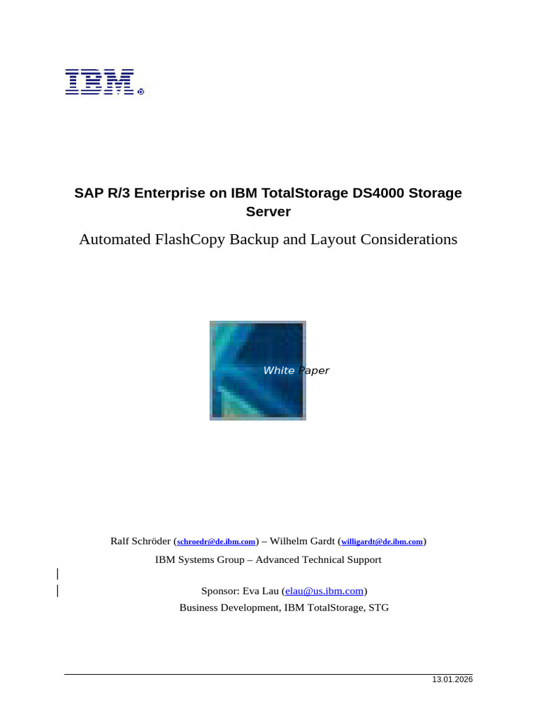 SAP DS4000 BU-R + Opt File Layout | PDF | Backup | Databases