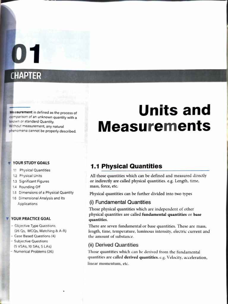 Units and Measurements in Physics | PDF | Significant Figures ...