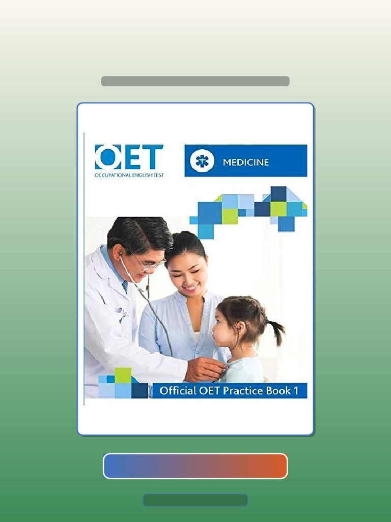 Test Bank for OET Medicine Official Practice Book 1 | PDF ...