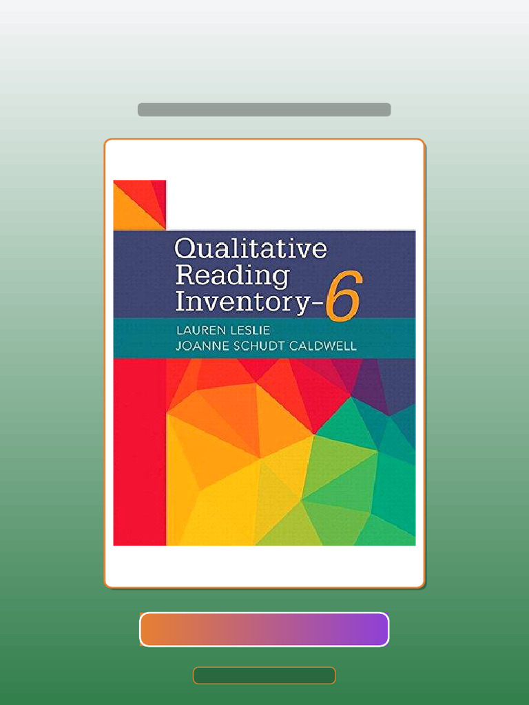 Test Bank for Qualitative Reading Inventory6 With Enhanced Pearson by ...