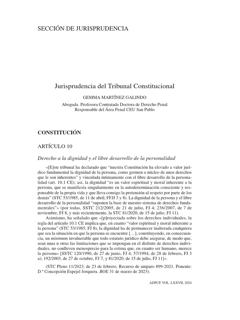 Admin,+JurisprudenciaTC | PDF | Convenio europeo de derechos humanos ...