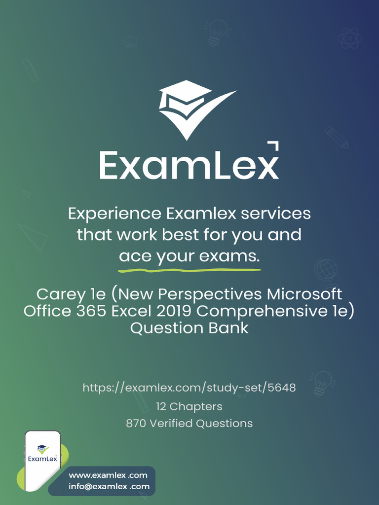 Carey 1e (New Perspectives Microsoft Office 365 Excel 2019 ...