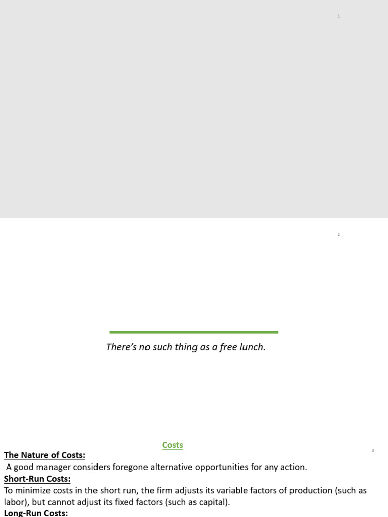 Costs- Chapter 61 | PDF | Marginal Cost | Labour Economics