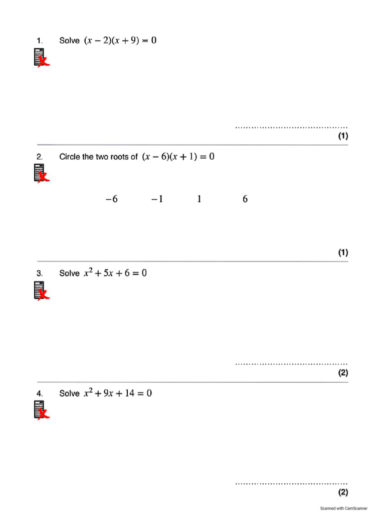 Quadratic Word Problems | PDF
