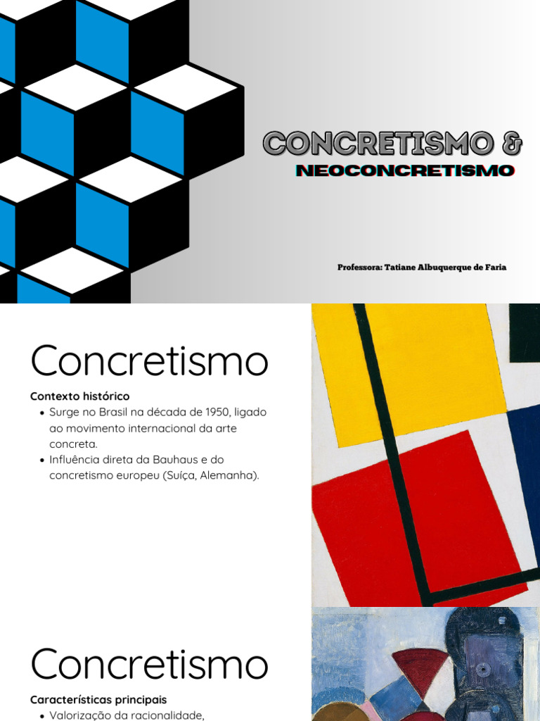 Concretismo e Neoconcretismo no Brasil | PDF | As artes