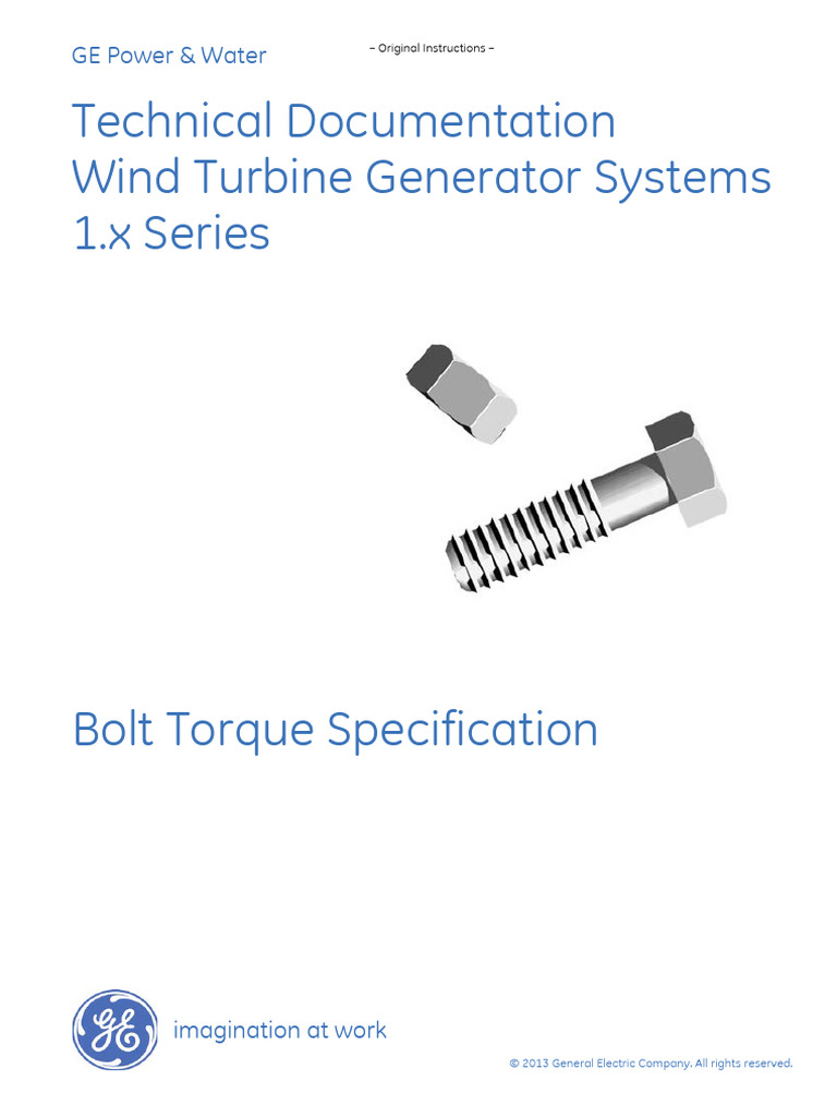 1.xBolt_torque_Spec_10-29-13[1] | PDF | Screw | Turbine