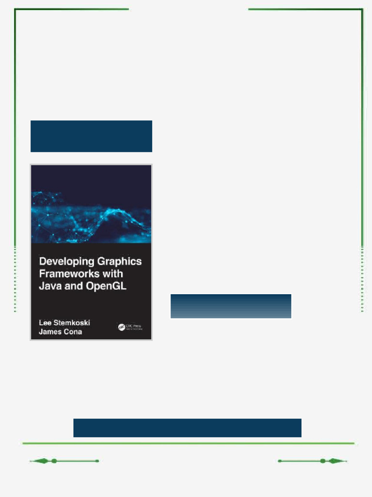 Developing Graphics Frameworks With Java and OpenGL 1st Edition Lee ...