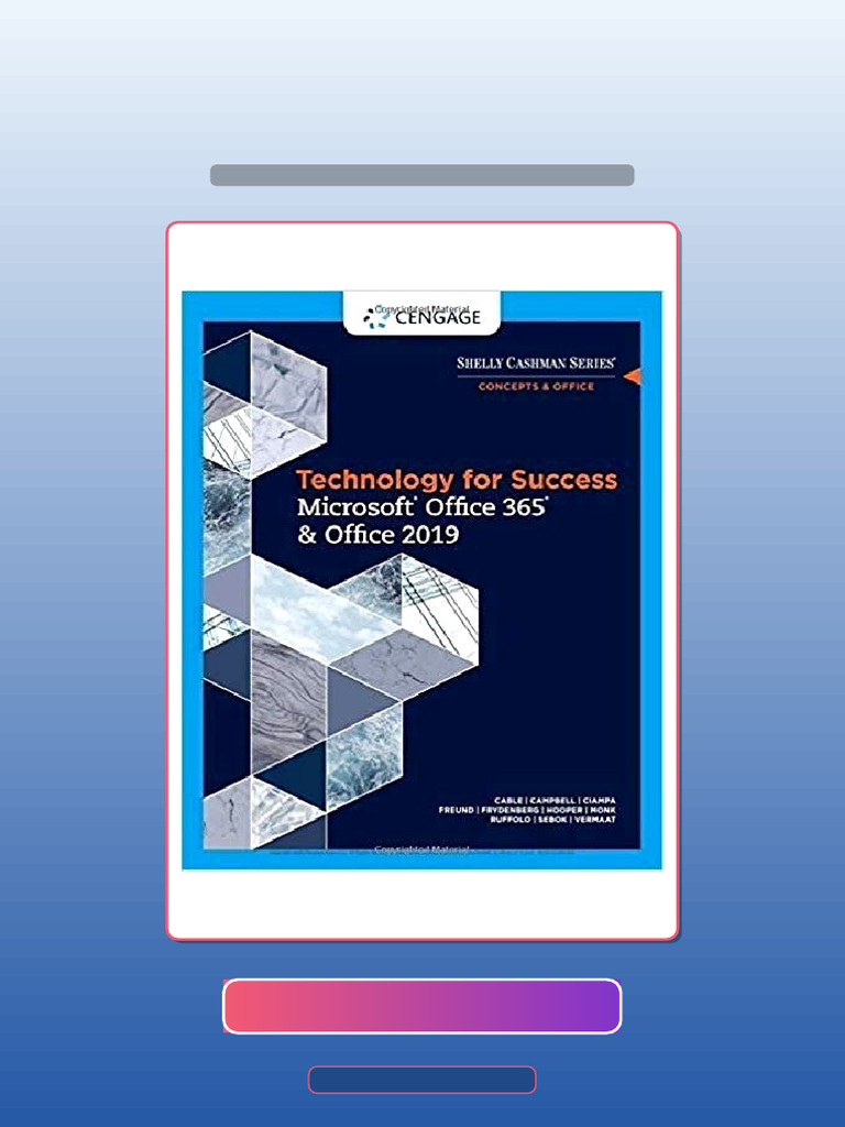 Test Bank for Technology for Success and Shelly Cashman Series ...